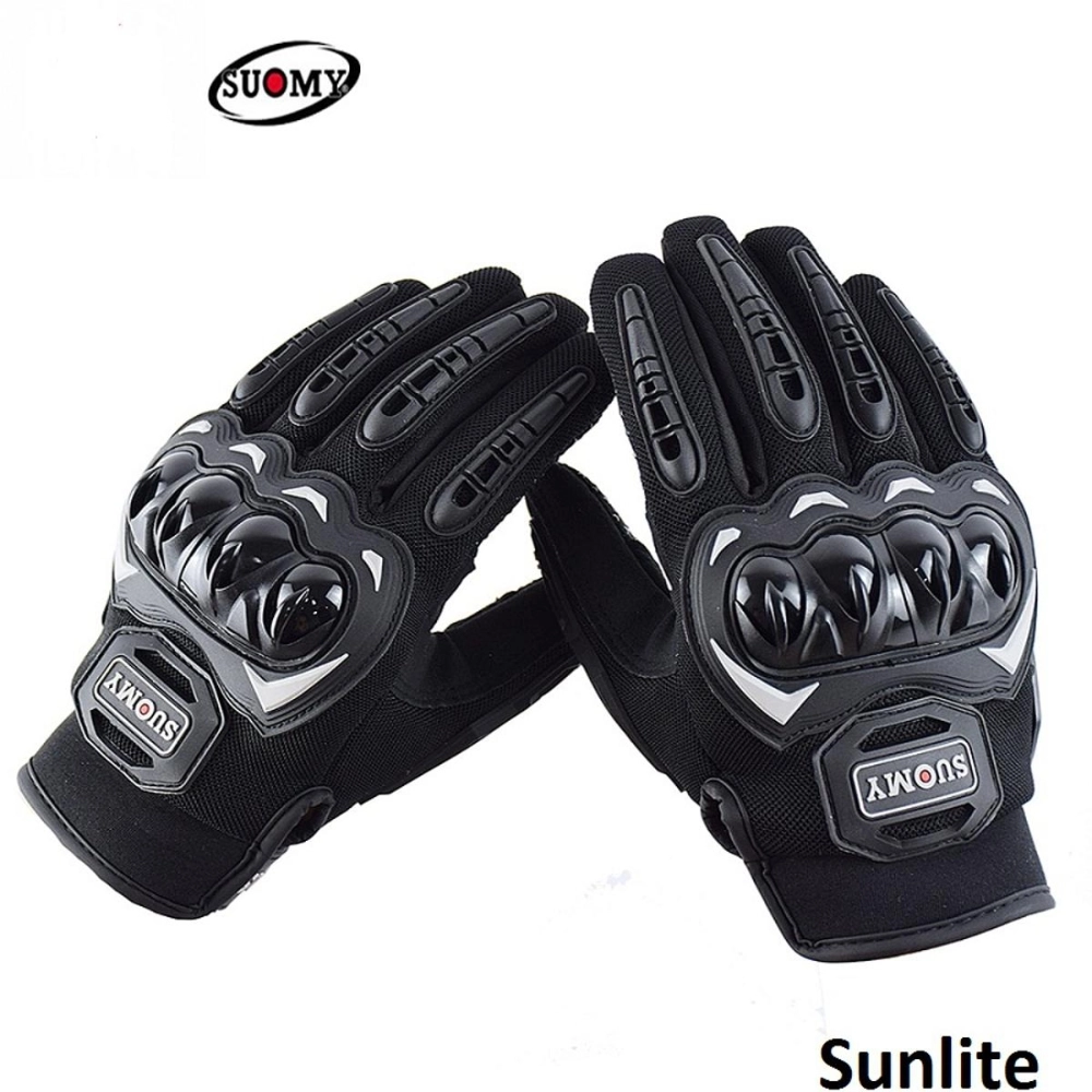 Motorcycle Hand Gloves Suomy. Full Finger Protective Gloves With Touch ...