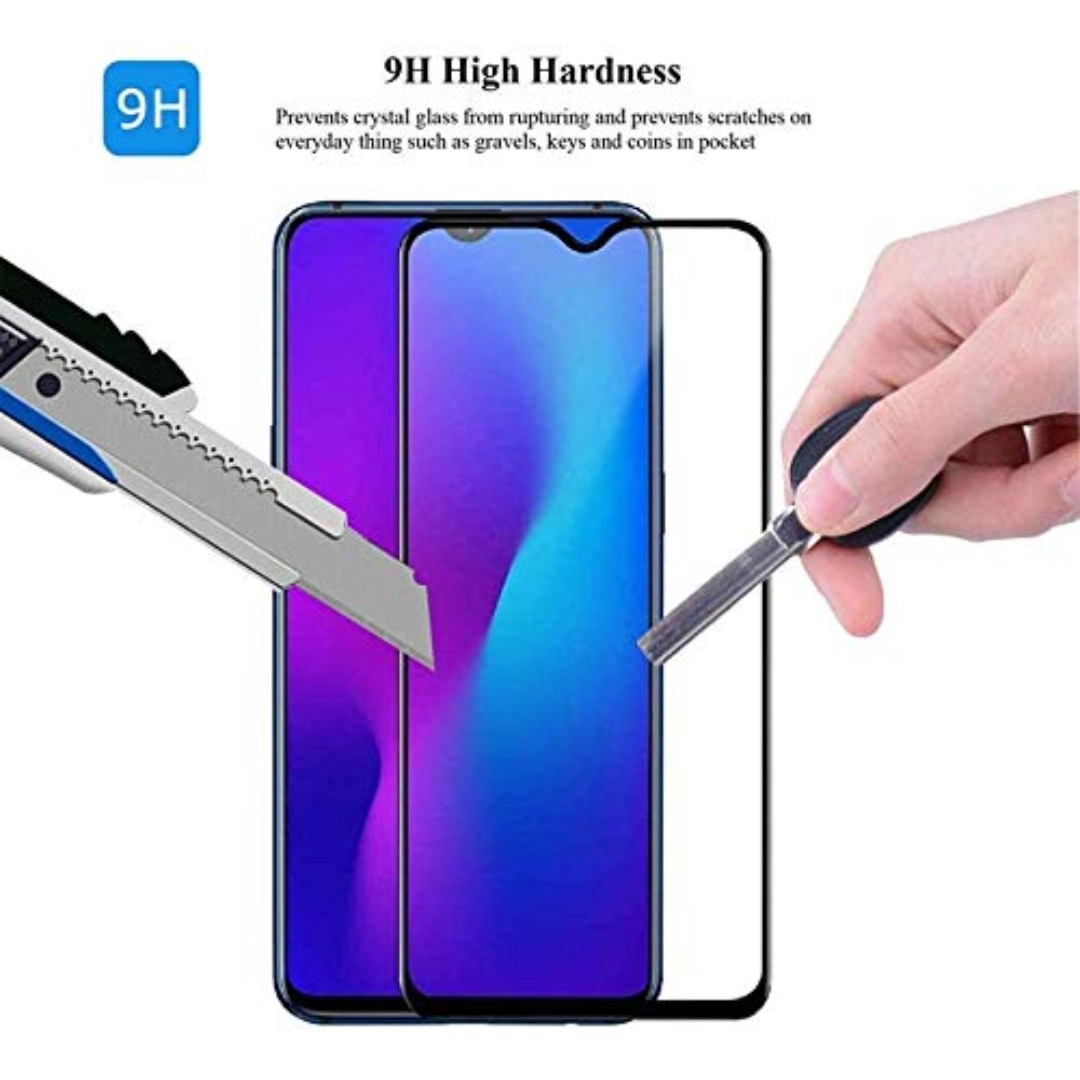 Oppo A9 Tempered Glass Screen Protector 6D/9D/11D - Black