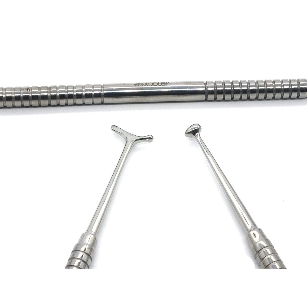 Dental T Burnisher Egg Burnisher Double Ended. Premium Solid 6 Mm No Rust No Slip Handle