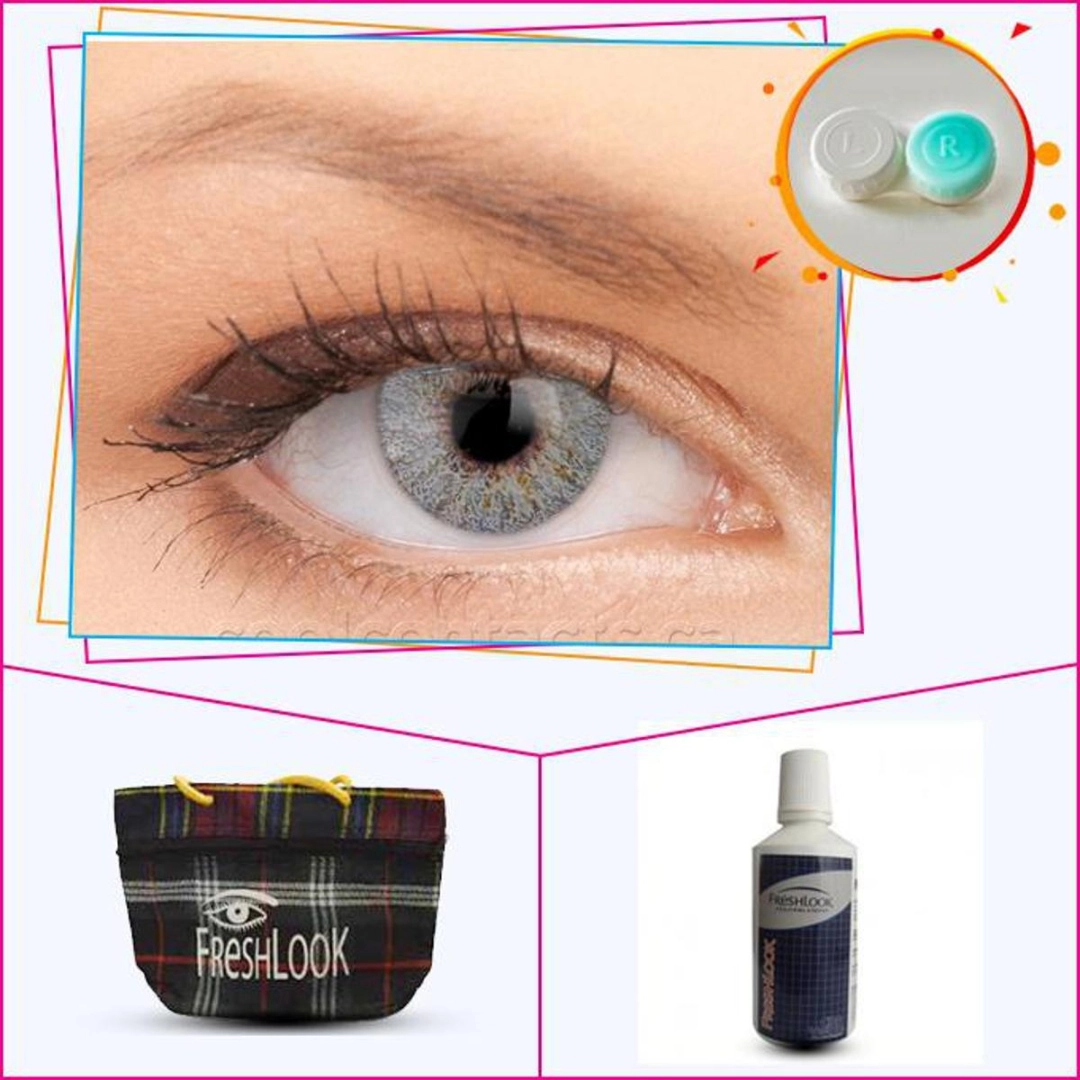 FreshLook Misty Gray contact lens(full set)