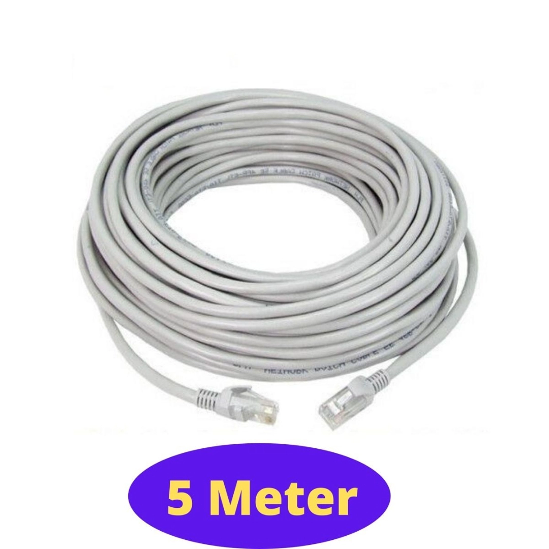 5 Meter RJ45 Ethernet LAN Network Cord Networking Cable Lead 10/100 ...