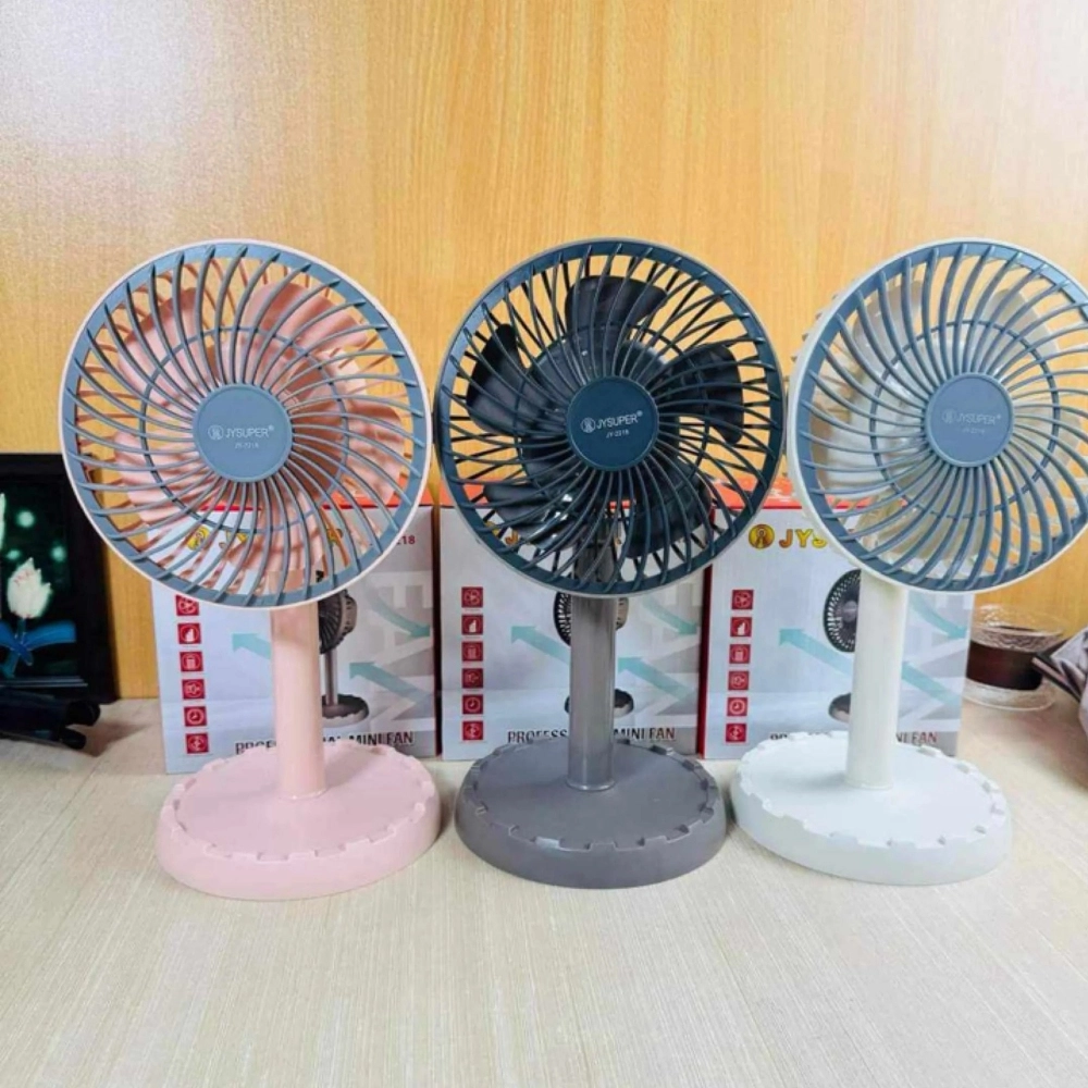 Joy Super Jy-2218 Professional Rechargeable Portable Mini Table Fan ...