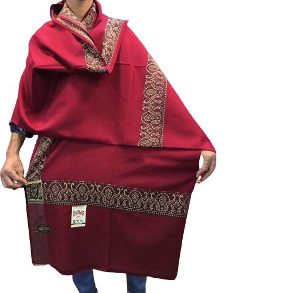 Red Color Beautiful Design Indian Kashmiri Shawls for Men
