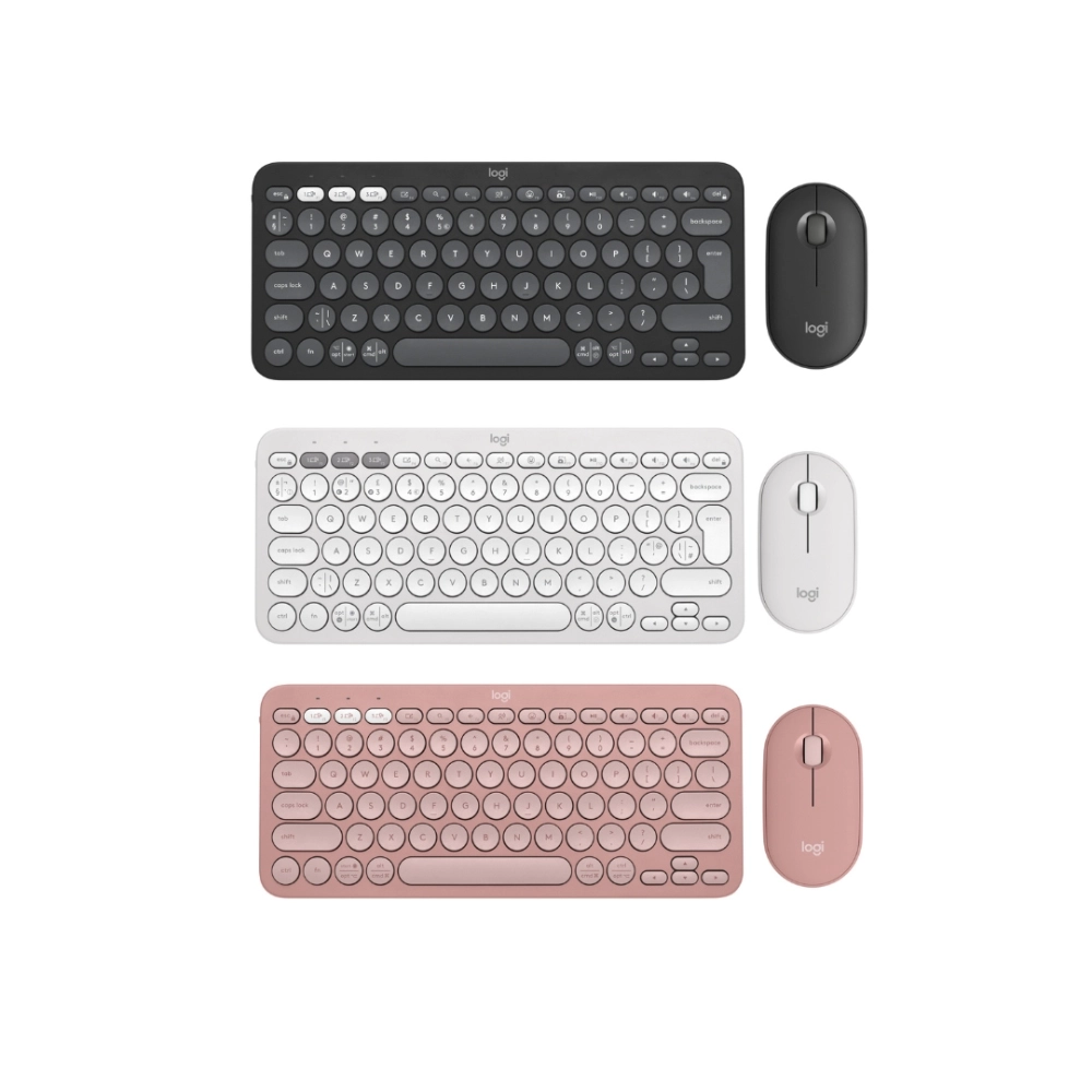 Logitech Pebble 2 Combo, Wireless Keyboard and Mouse, Quiet and ...