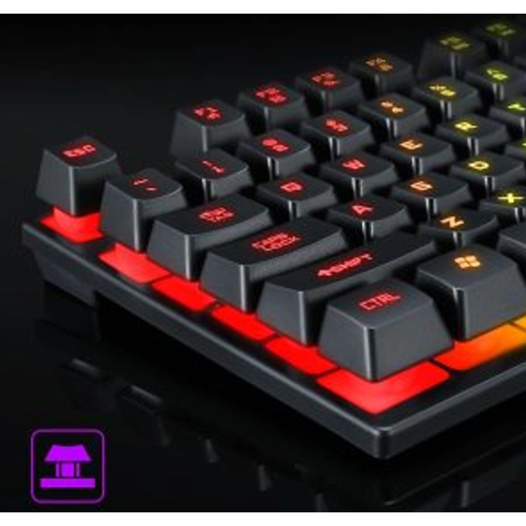 T-WOLF T20 Wired RGB Gaming Keyboard – Backlit Mechanical-Feel Keyboard ...