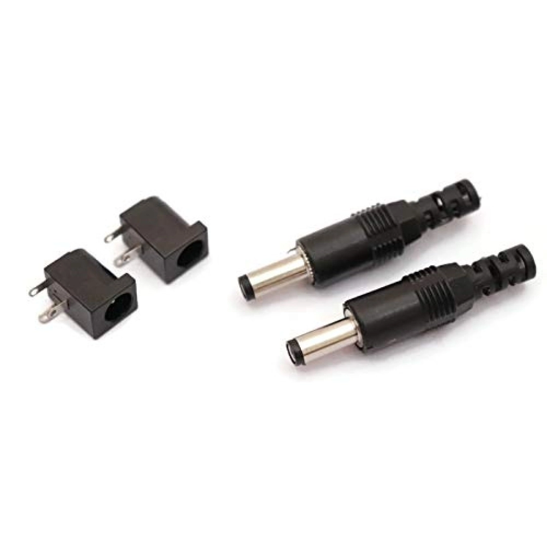4pcs-MALE Plug & Female Jack 3 Pin PCB Panel Mount DC Power Connector