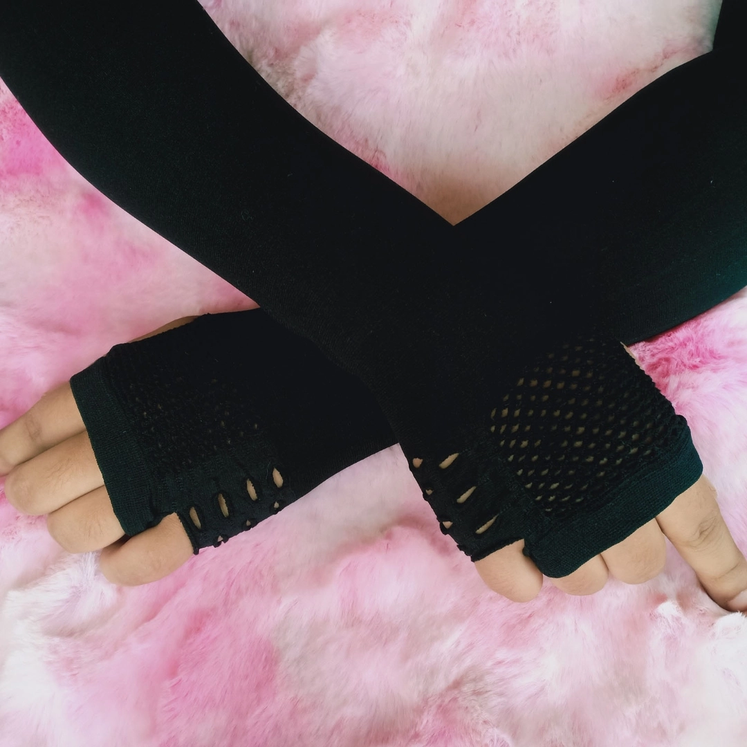 Fingerless Hand Socks For Women Outdoor Cool Half Finger Sports Golf ...