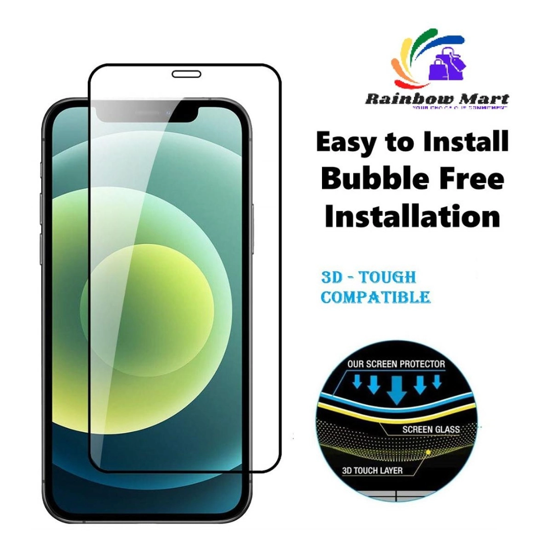 Apple_iPhone 12 Tempered Glass Screen Protector 6D/9D/11D - Black
