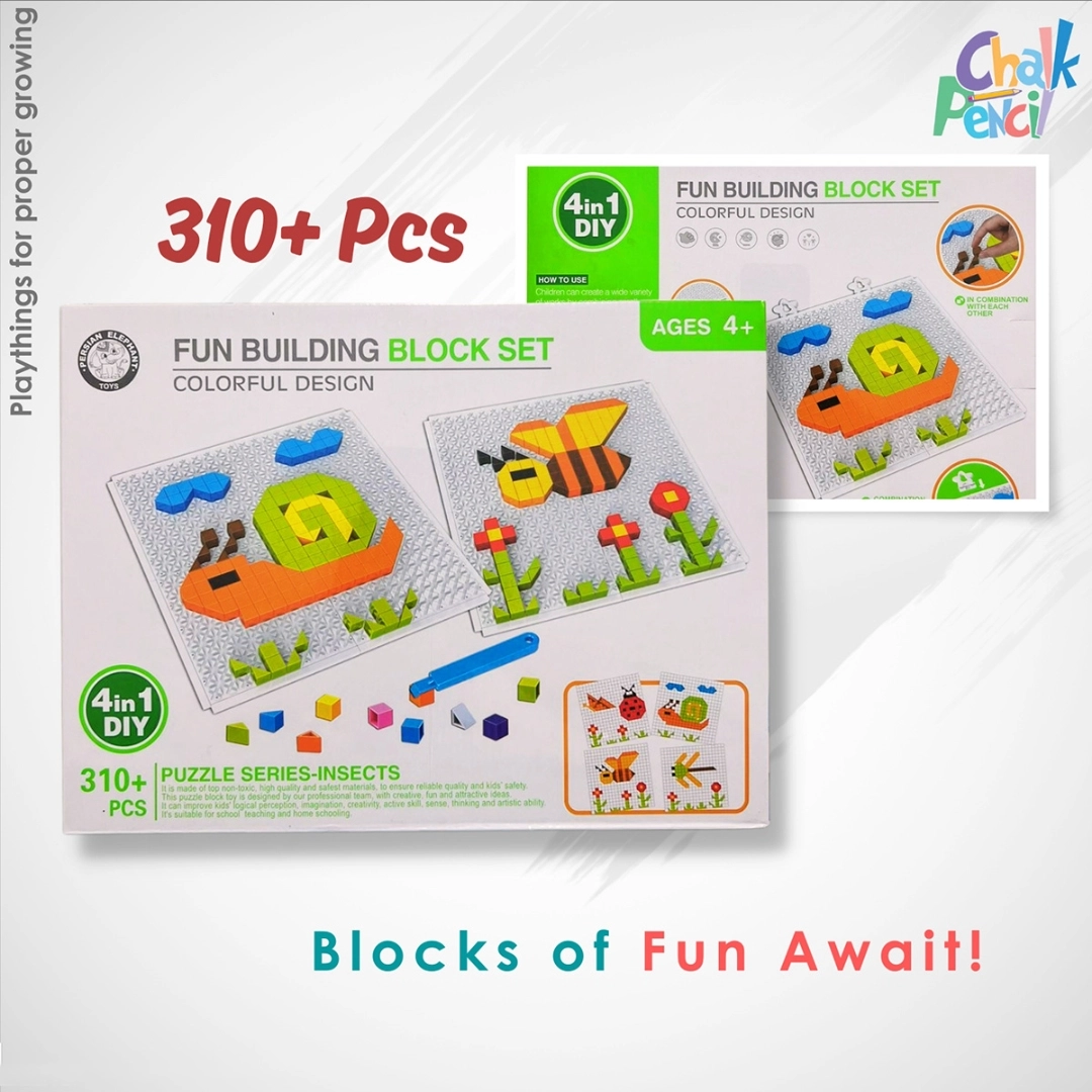 Fun Building Block Set 310 pcs by Chalkpencil