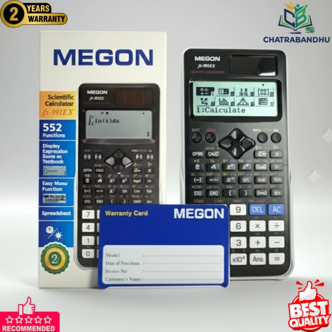 FX-991ex Scientific Calculator,(MEGON) (ORGINAL)(2 Year Official ...