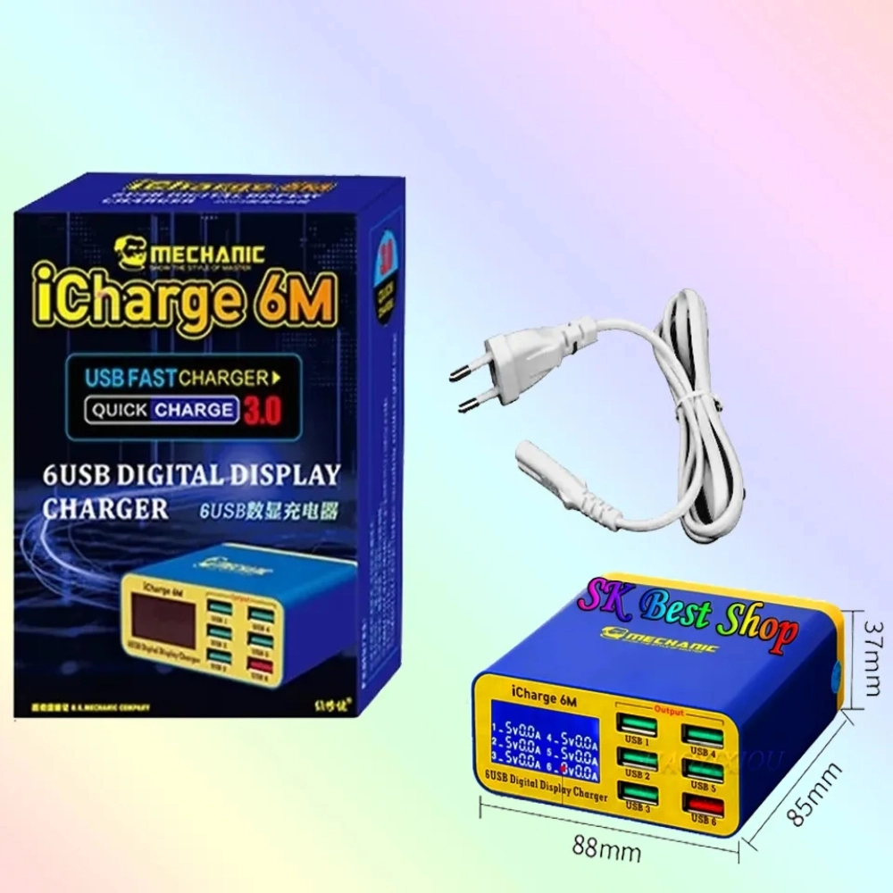 Qc 3.0 Usb Smart Charge Support Fast Charging With Lcd Display For ...