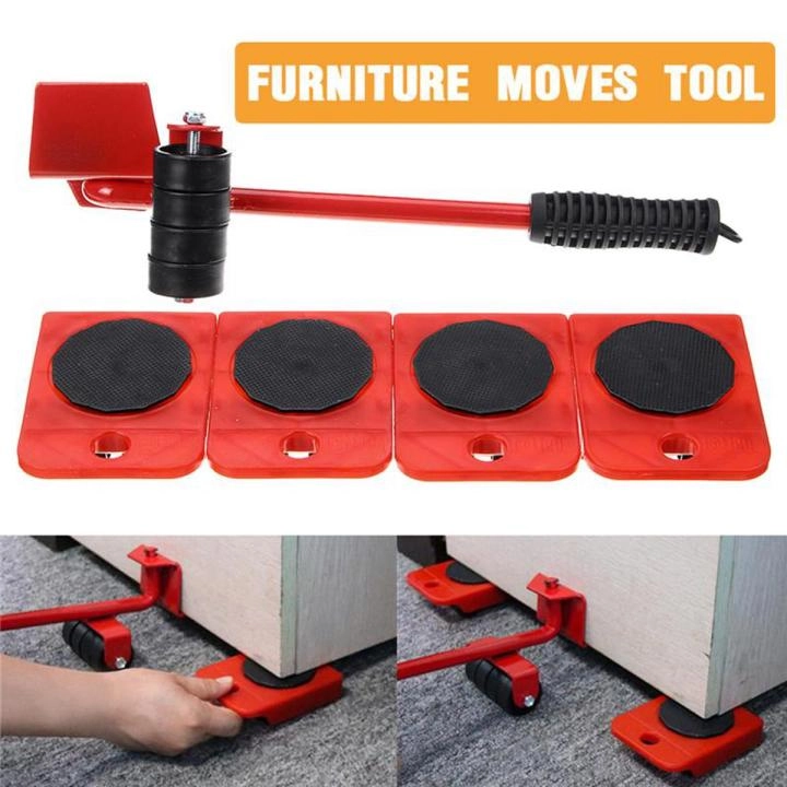Furniture Moving Tool – Transport Shifter with Wheel Slider & Heavy Roller
