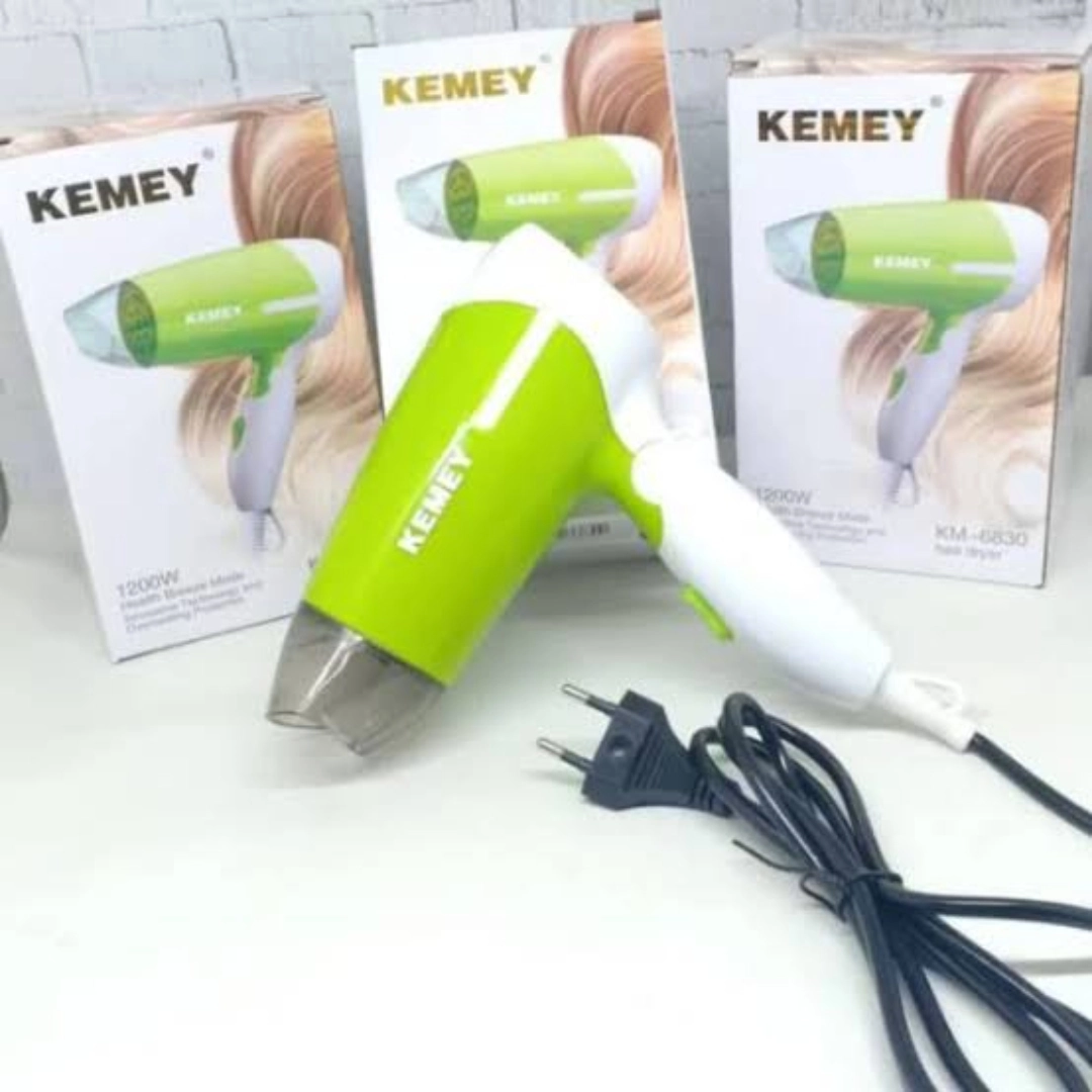 Kemei Km-6830 Electric Folding Compact Travel Hair Dryer 2 speet setting.