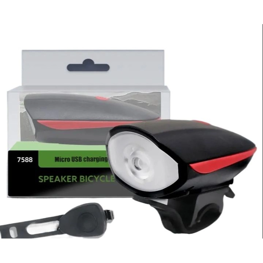 Bicycle Horn Light USB Charging T6 Front With Bell Smart Outdoor Riding ...