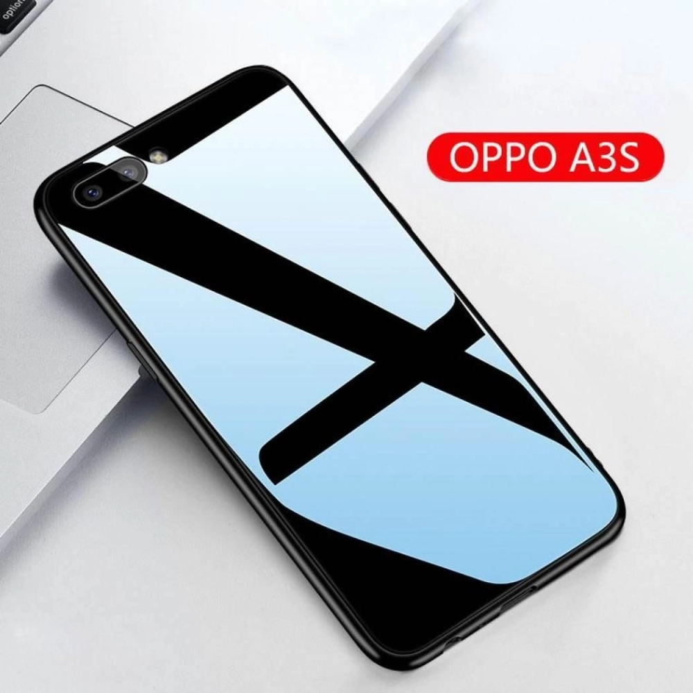 FOR OPPO A3S “HONG KONG Design” Tempered Glass Protector Casing Glass ...
