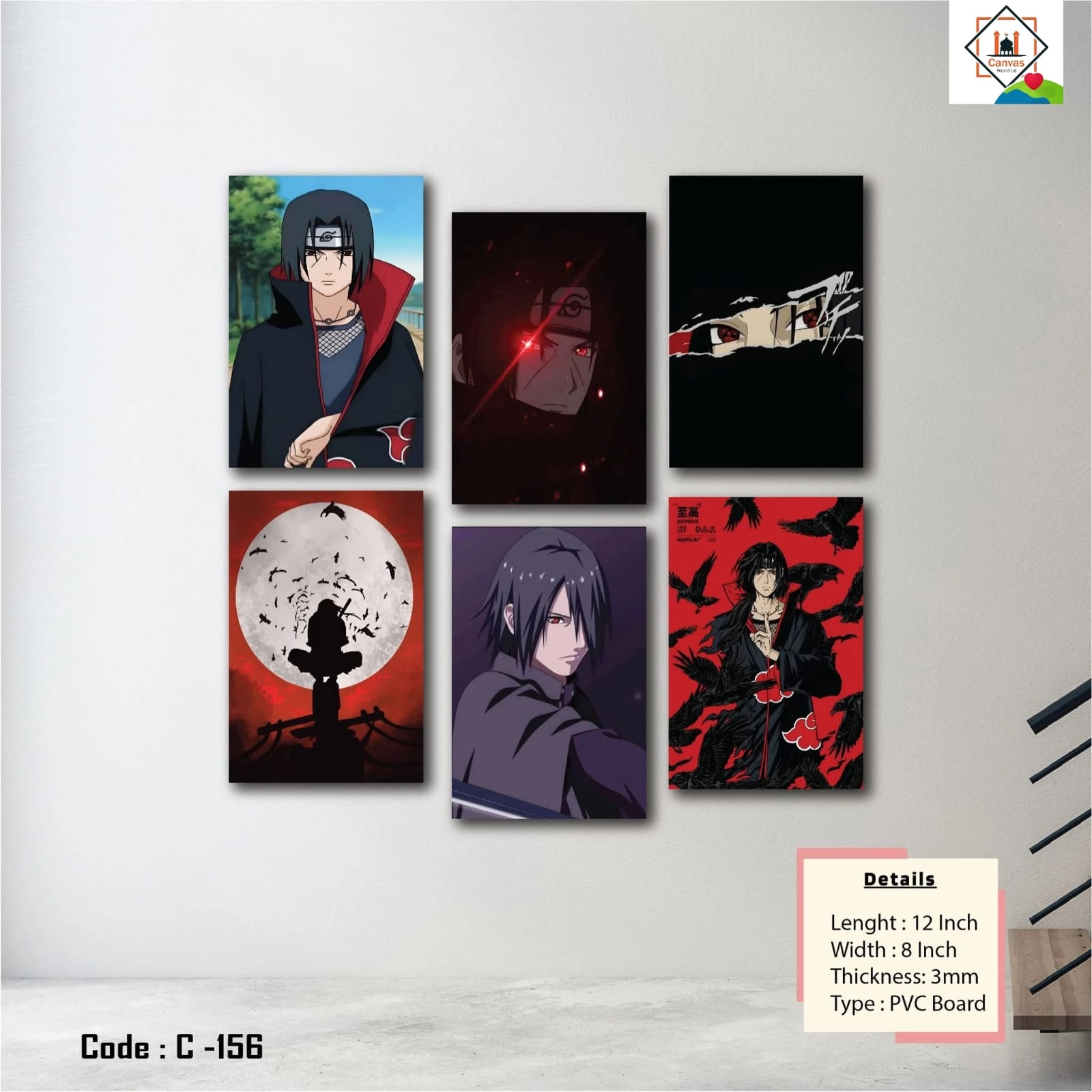 8 x 6 inch Premium Quality & HD Wallmate Set – 6pcs Combo