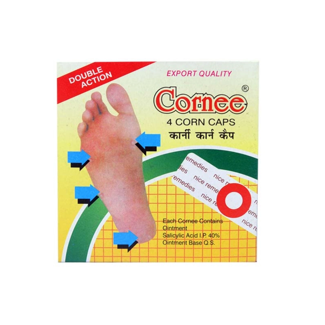 Four Corn Caps Triple Action - Relived And Removes Corn Extra Care