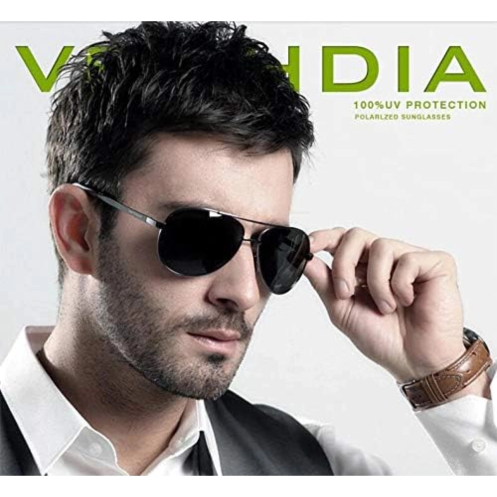 Original Polarized Men's Sunglasses UV Protection 3 Pilot Style Classic