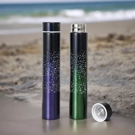 380ML Multicolor Slim Steel Thermos Flask, Hot and Cold Bottle for Tea ...