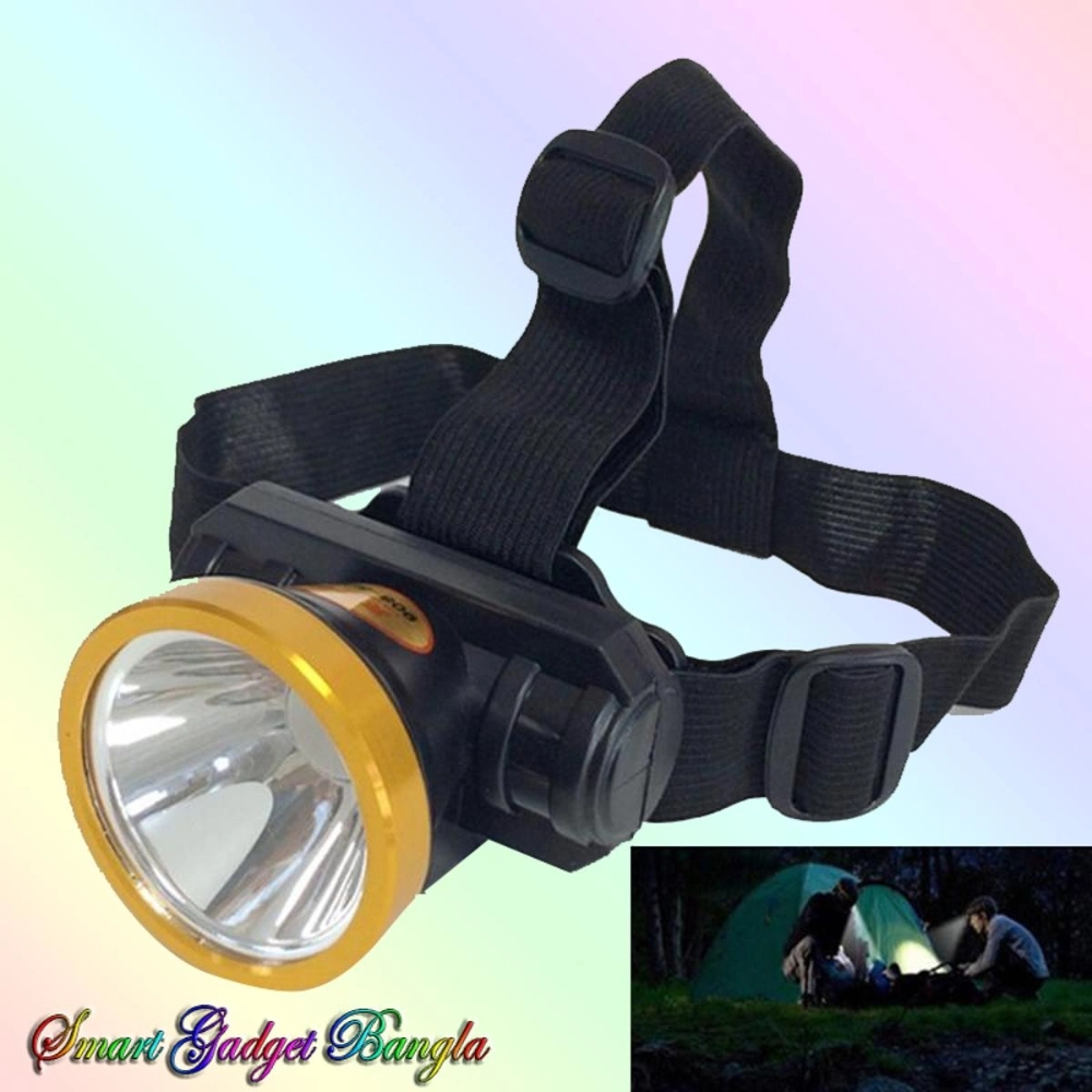 High Power LED Headlamp Rechargeable Headlight Built-in 18650 Battery ...