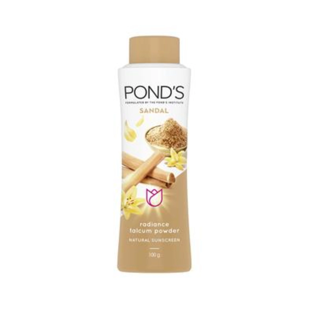 POND'S Sandal Radiance Talcum Powder, Natural Sunscreen - 100 gm