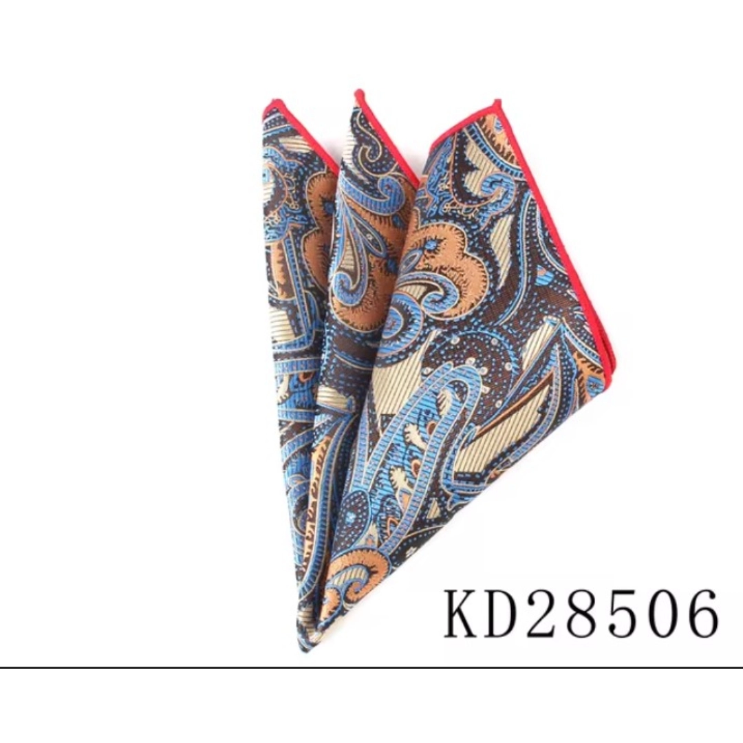 23x23cm Paisley Silk Hankies Men's Pocket Square Handkerchiefs For Men ...