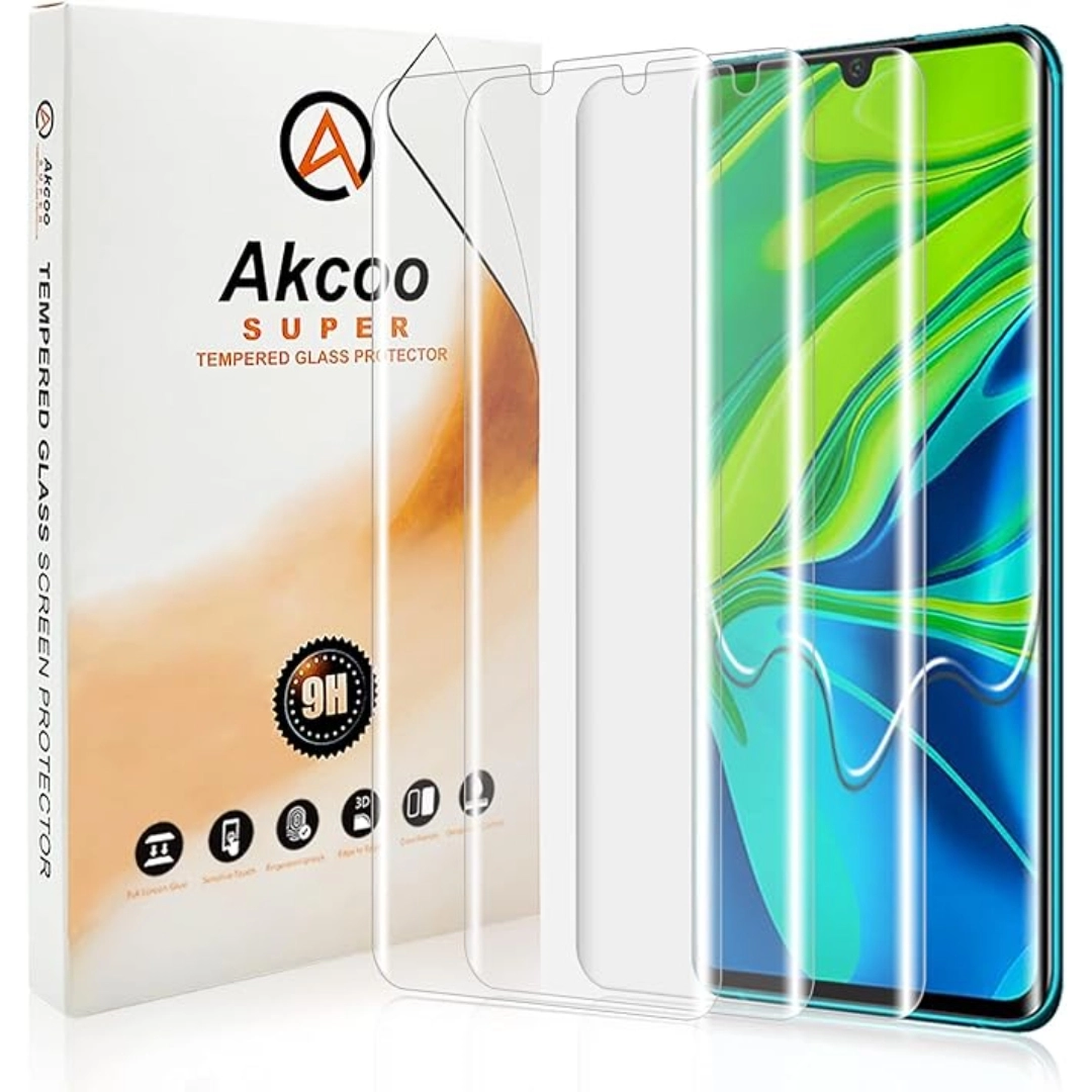Redmi Note 10 Lite Full HD Curved Edge Liquid UV Tempered Glass Screen ...