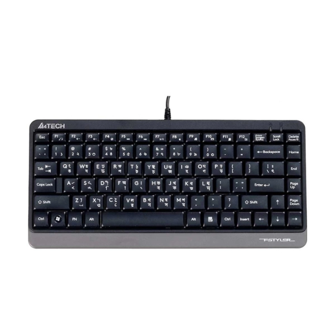 A4Tech FK11 USB Multimedia Mini Keyboard With Bangla