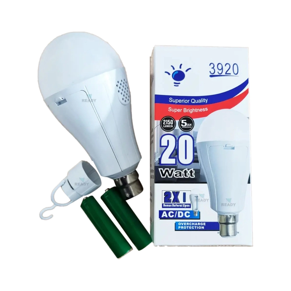 Rechargeable Light 15-20 W Double Battery AC/DC Rechargeable LED ...
