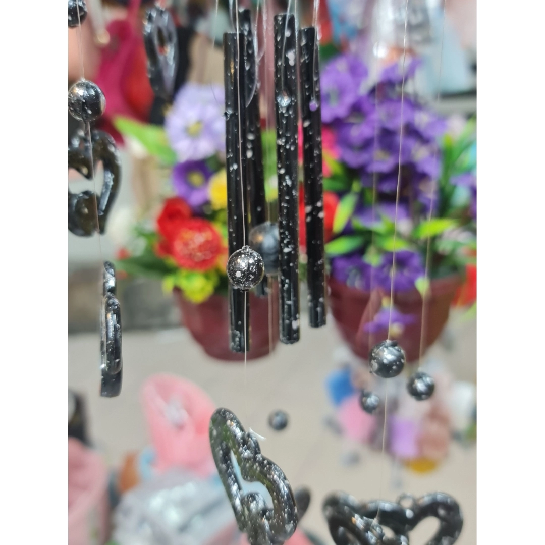 Wind Chime, doorbell black Vintage Good Luck Wind Chimes for Outdoor ...