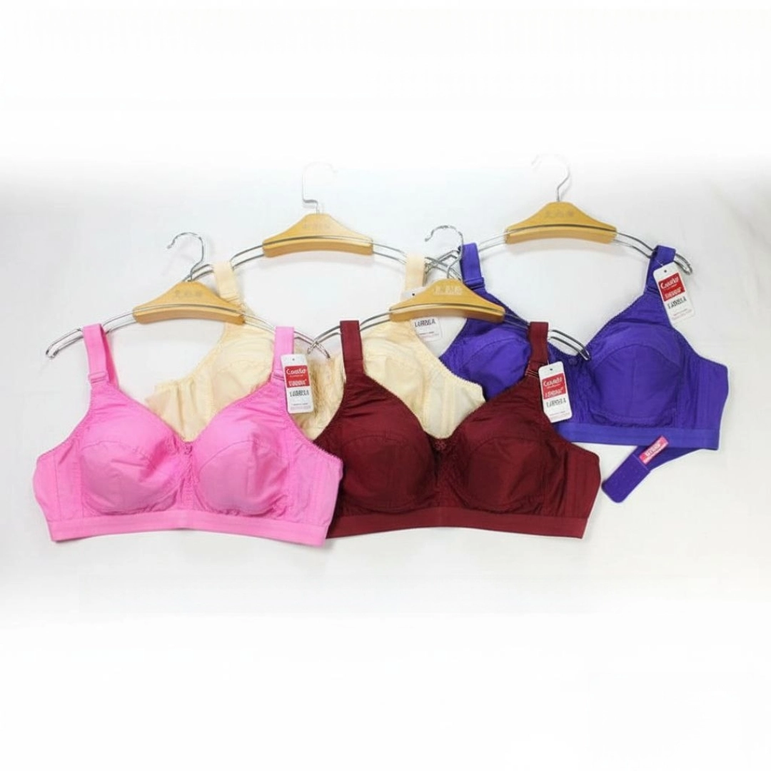 Guddi Cotton Bra – Belt Style Women'S Bra, 4 Pcs Combo, Daily Wear ...