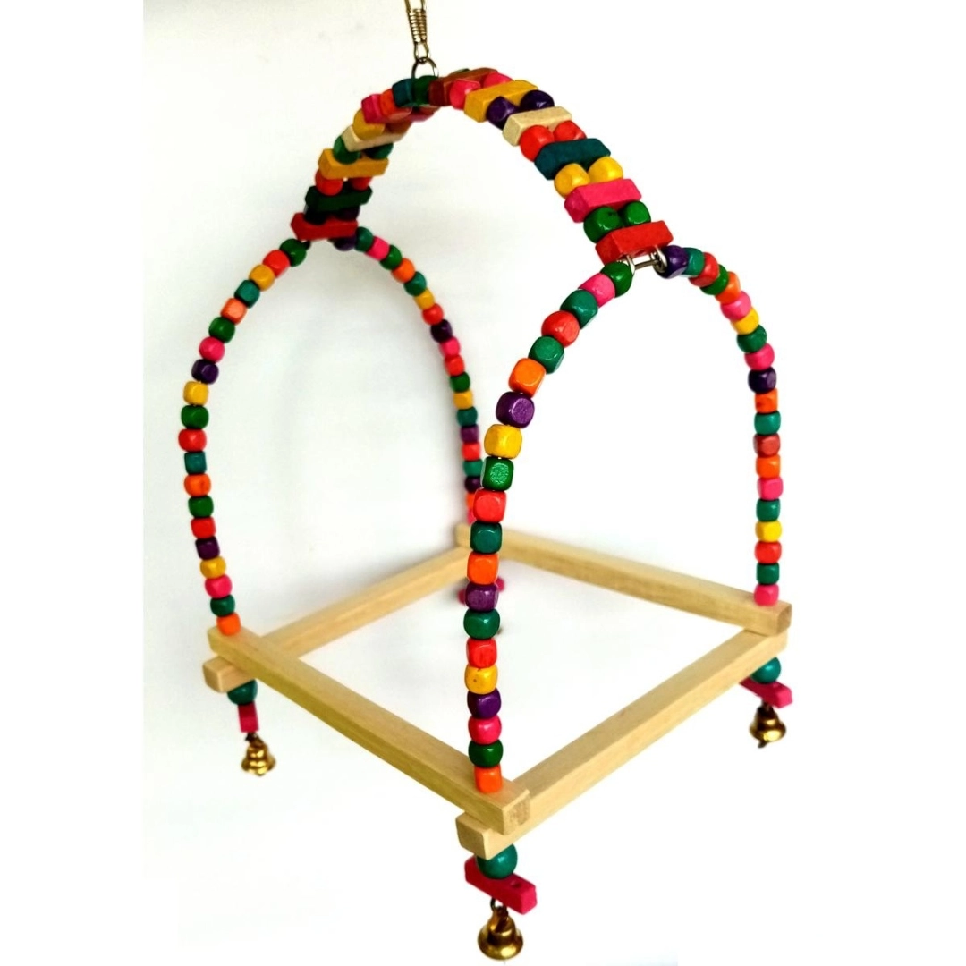 Birds Swing for Cage Accessory Perch Bird Toy for Budgies, Cockatiel ...