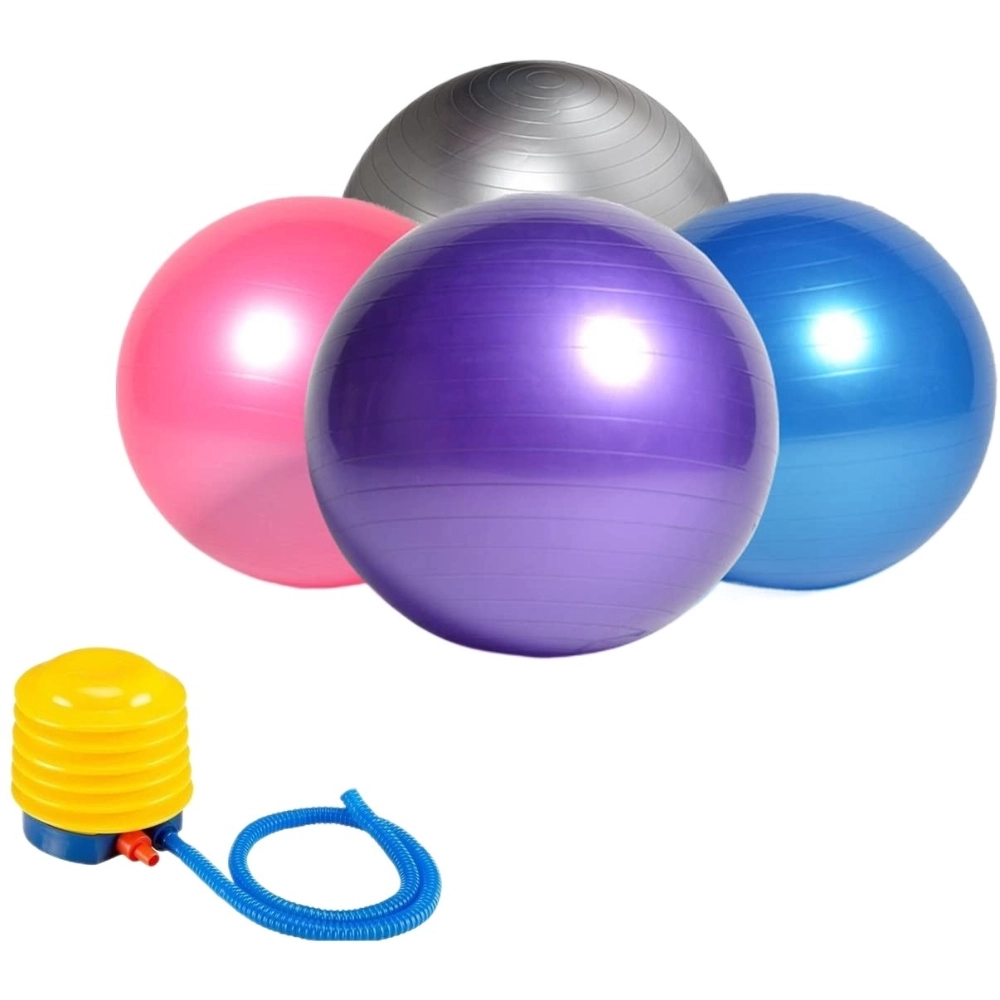 75cm Plain Yoga Ball with Pumper Multicolor - Citizen Sports