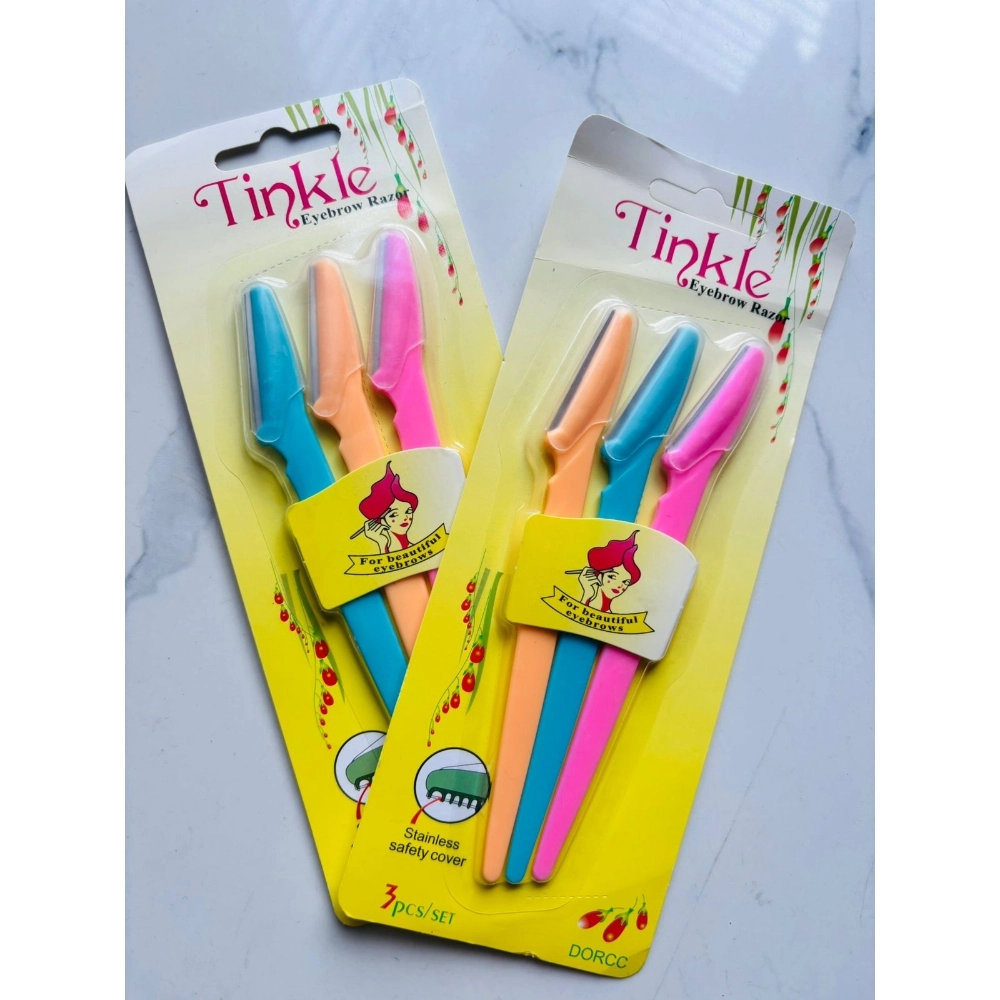 Eyebrow Face Razor 3 pcs Trimmer Shaper Shaver Blade Hair Remover Tool