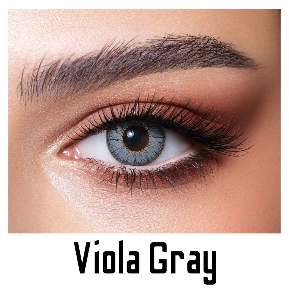 Bella Viola Gray Natural Color Contact Lens with Regular Kit Box. For ...