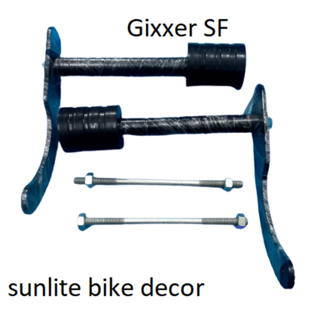 Suzuki Gixxer SF Bumper For Motorcycle. Single Pipe Black Gutli-