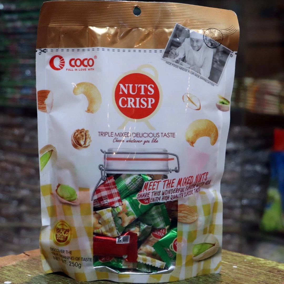 COCO Nuts Crisp Triple Mixed Delicious Taste 250g - 1 pack