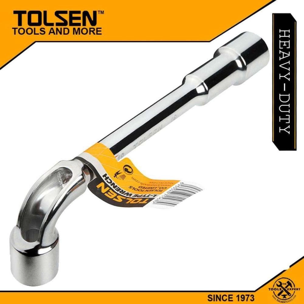 TOLSEN 17mm Dual Heads L-Type Wrench L Wrench High Strength Metal Model: 15096
