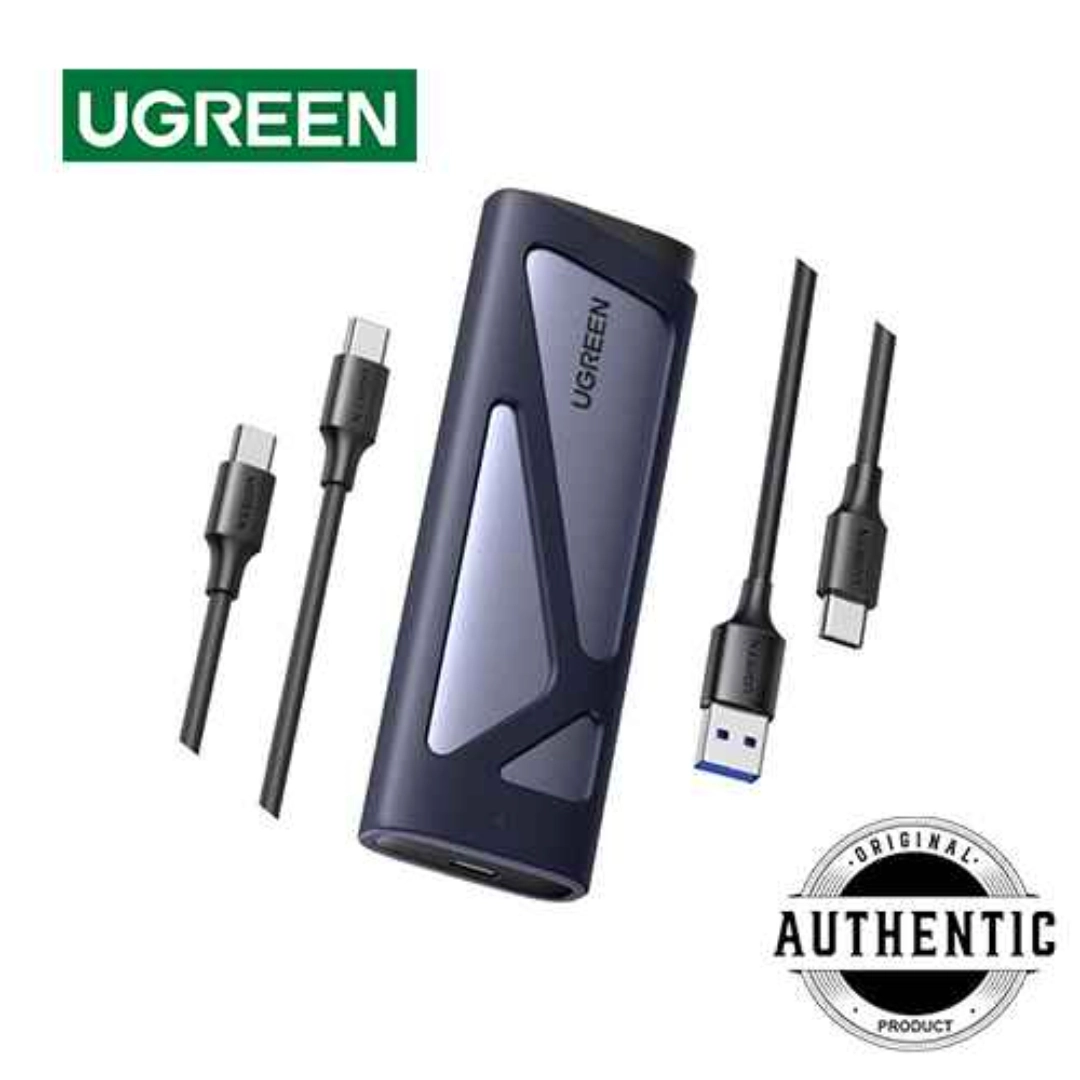 UGREEN CM767 M.2 NVMe And SATA SSD Enclosure Adapter Case Dual Protocol 10Gbps Speed USB 3.2 ...