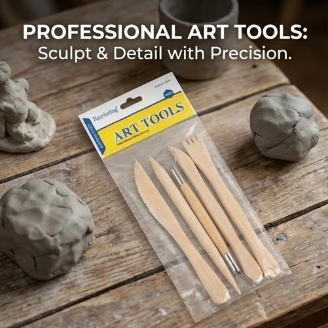 Keep Smiling 5-Piece Clay Sculpting Tools Set - Double-Ended Pottery ...