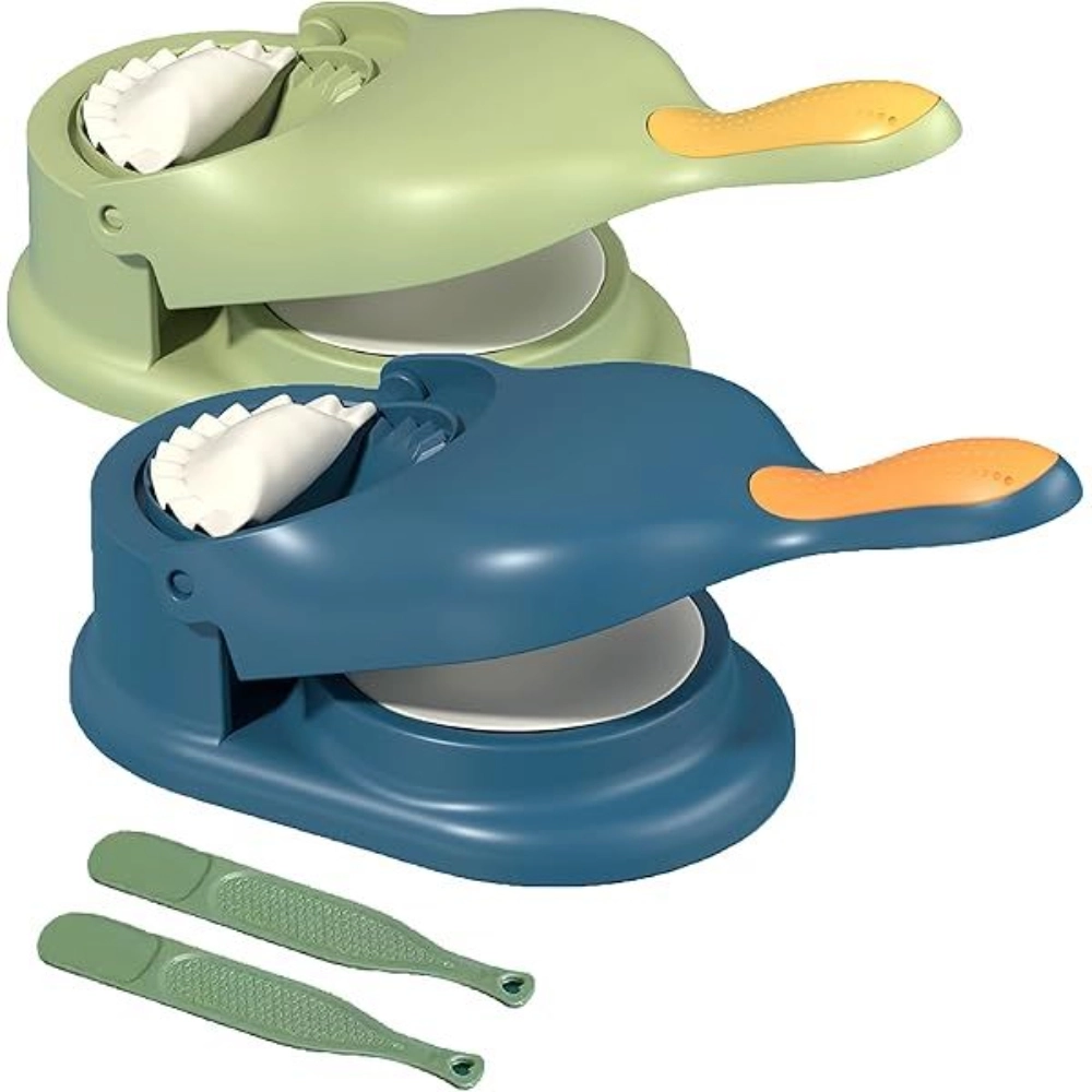 2 in 1 Plastic Manual Dumpling Momo Maker Molds Dough Dumpling Press ...