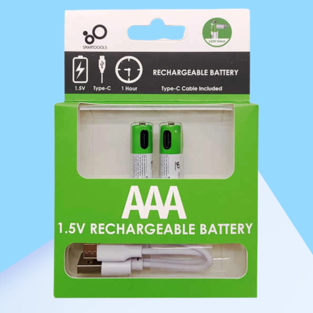 SmarToools RB40 AAA Rechargeable Battery 1.5V 750 mWh (2Pcs Set)