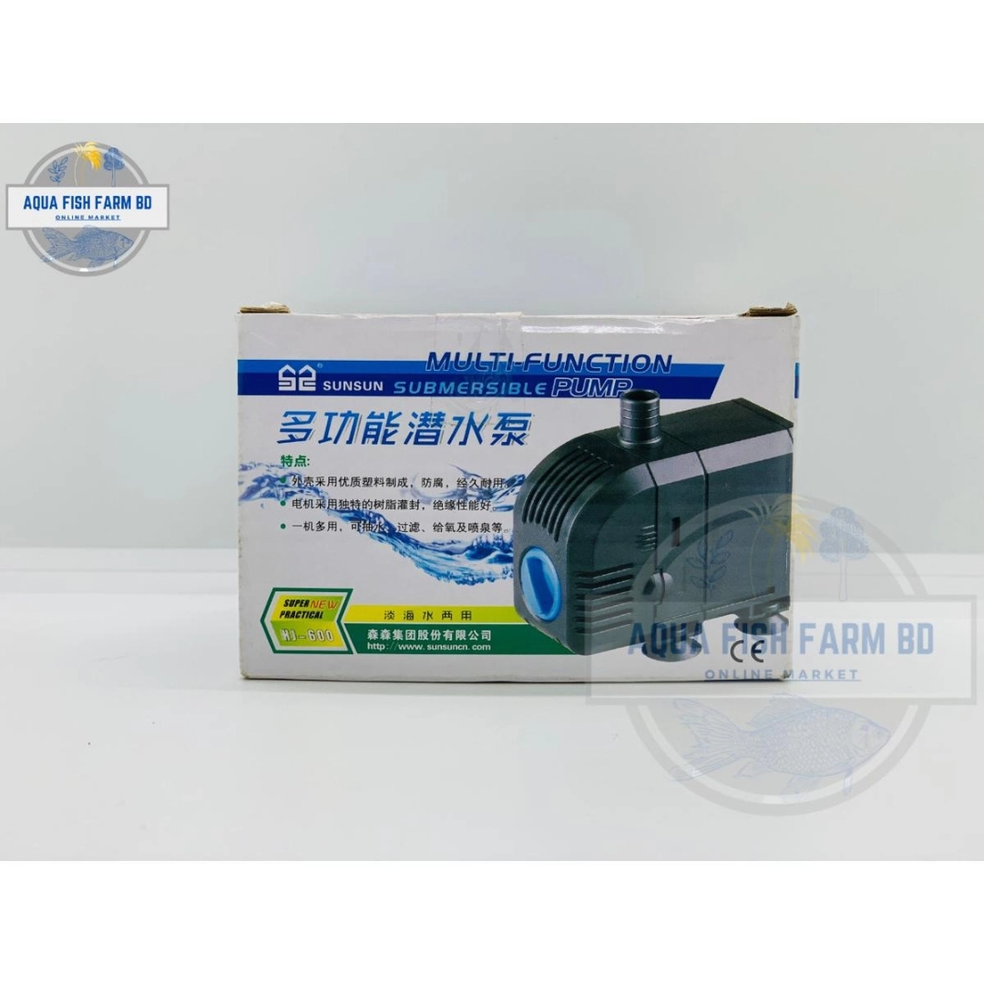 Sunsun HJ-600, Multi-Function Submersible Pump For Fish Tank Water