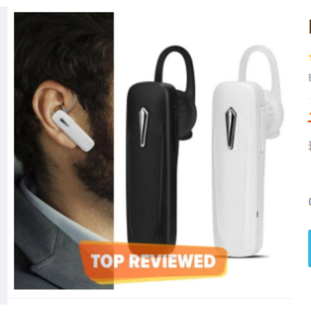 Bluetooth Headset - Black - Neckband