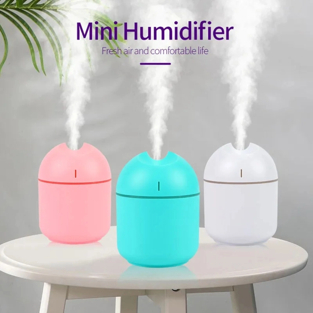 Electric Air Humidifier Mini Ultrasonic With LED Light USB Essential ...