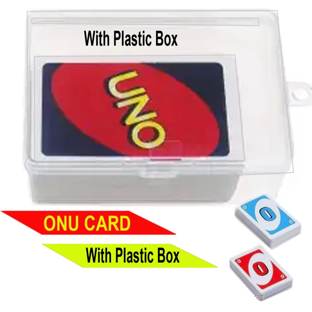 Uno With Plastic Box Imported Classic Card Game 108 Pcs