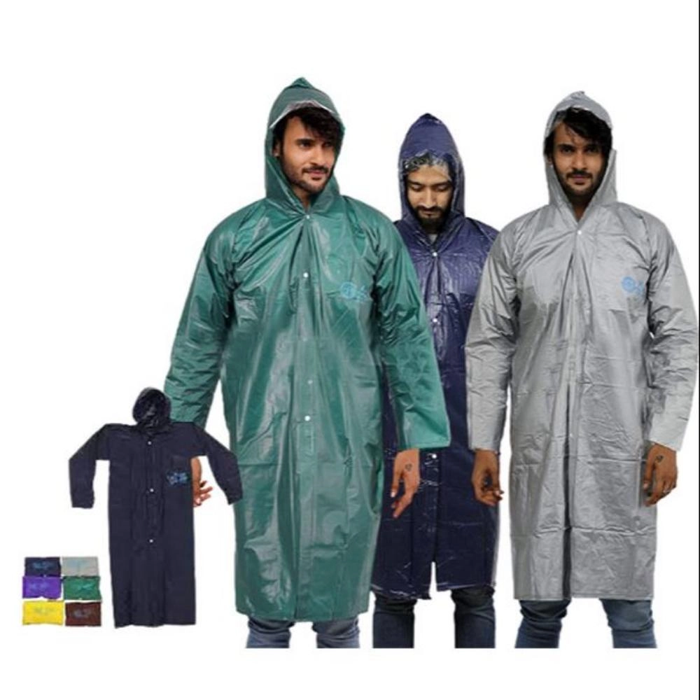 100% Waterproof Polyester Raincoat – Unisex