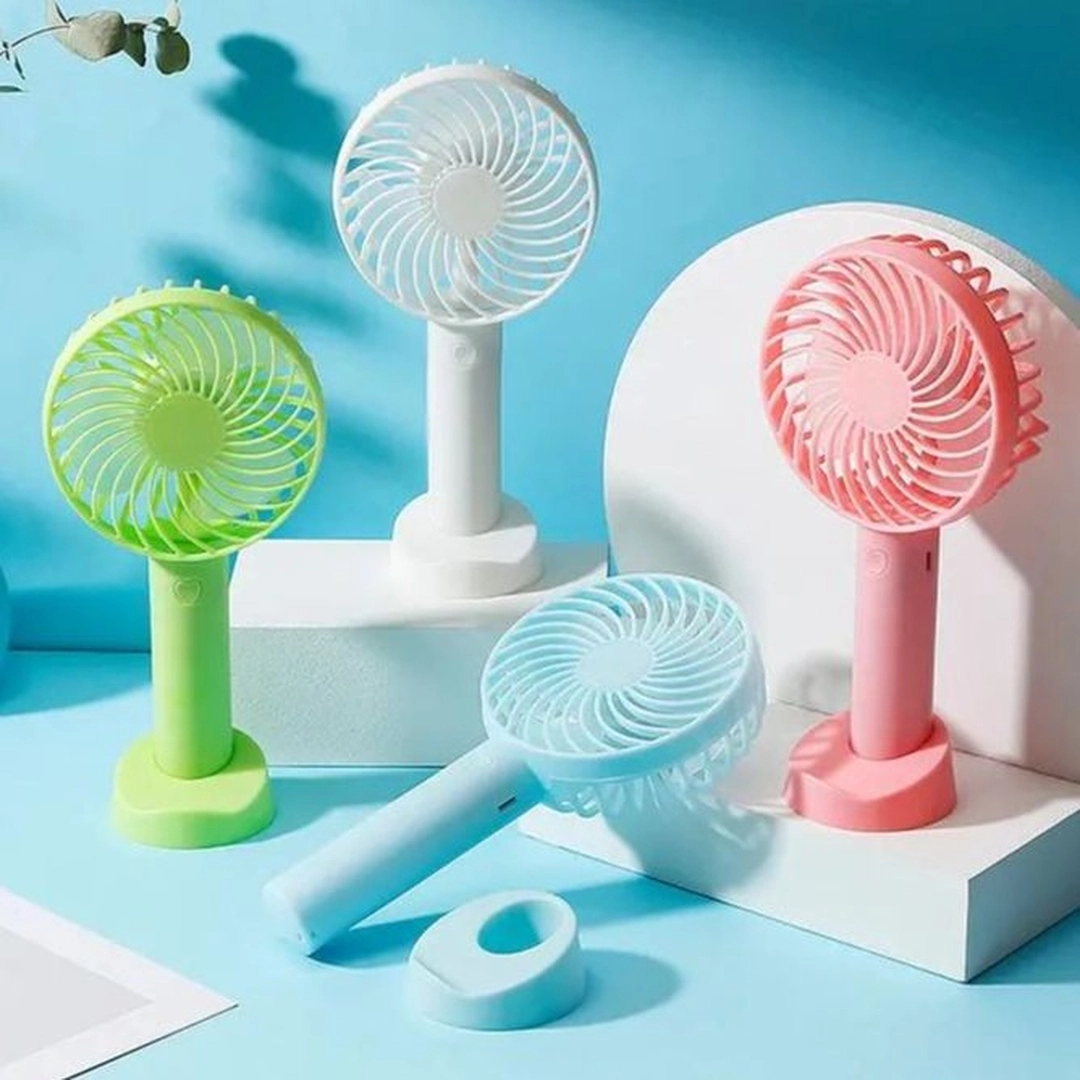 Rechargeable Strong Wind Portable Mini Hand Fan - For Indoor & Outdoor Use