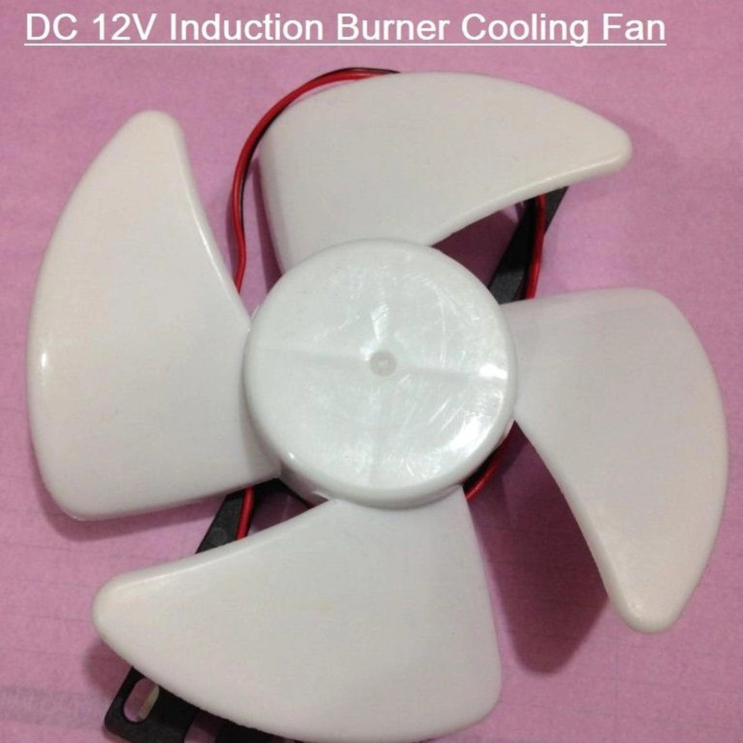 WHITE 12V INDUCTION BURNER Cooling Mini Fans DC 12V Motor 105mm Blade ...
