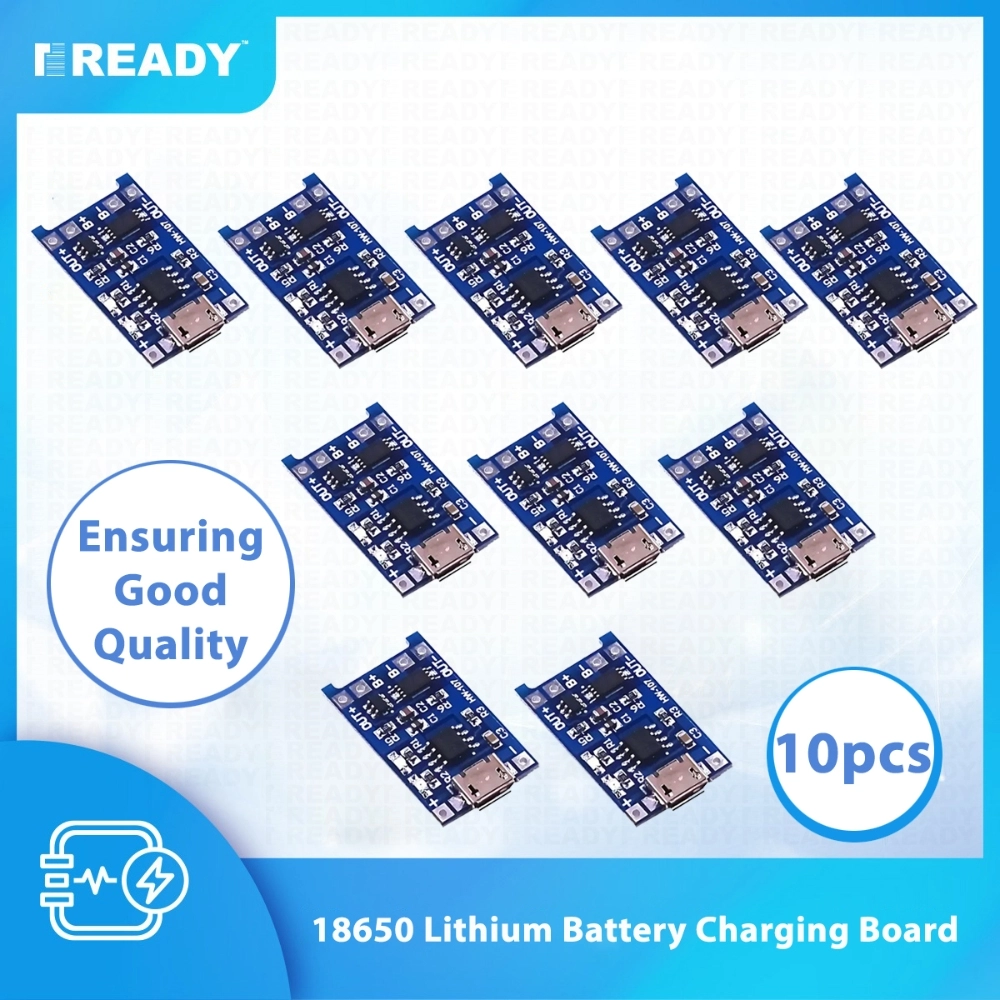 TP4056 10Pcs Lot 18650 Lithium Battery Charging Board Module Charger ...